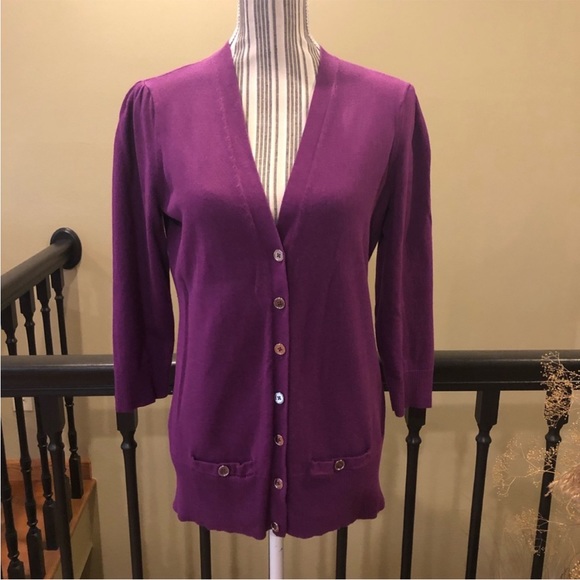 Anne Klein | Sweaters | Ann Klein Plum Soft Cardigan | Poshmark
